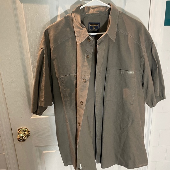Woolrich | Shirts | Vintage Woolrich Button Down Shirt Lt Mushroom Xl 0 ...